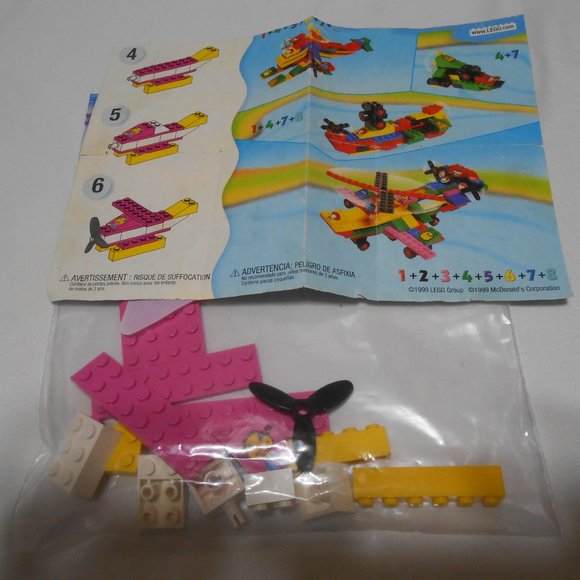 Lego | Toys | Vtg Set Complete Legos For Beginners Airplane W Sheet In ...